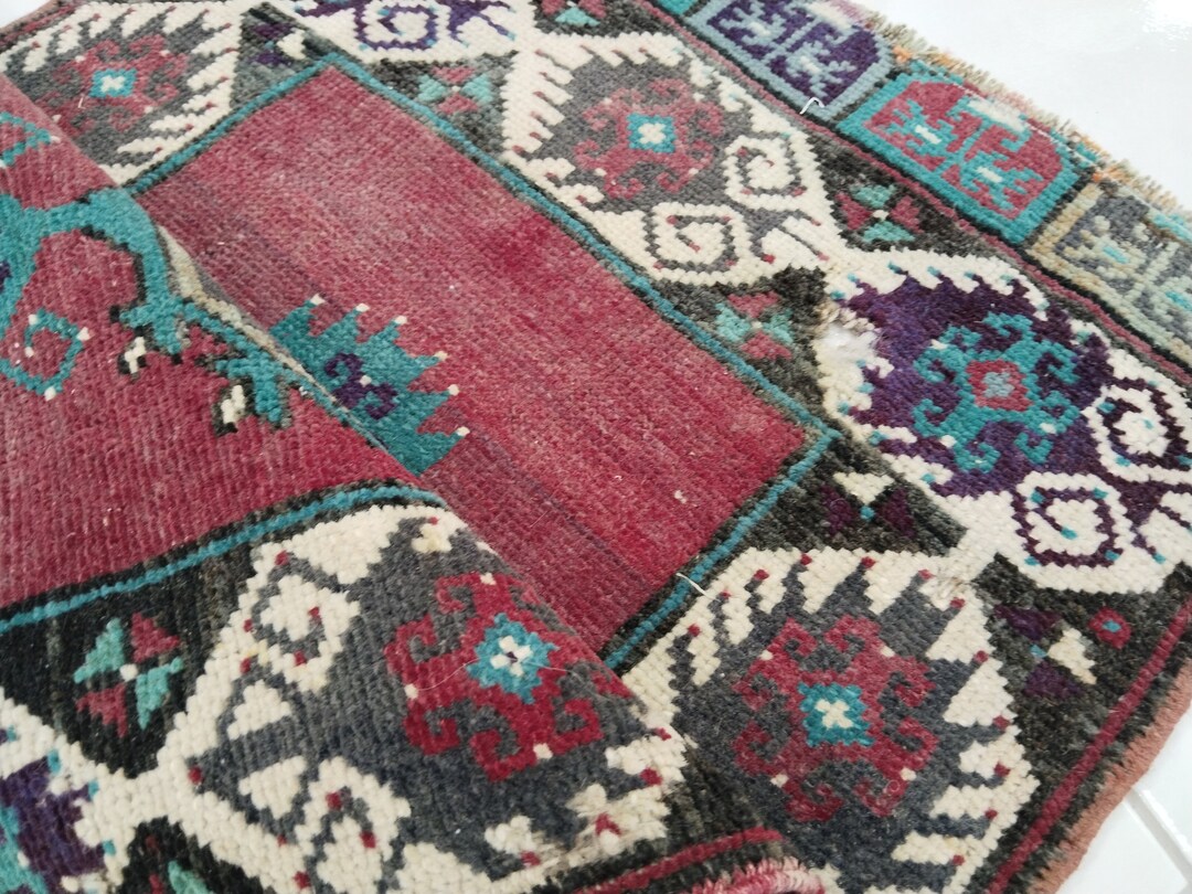 Handmade Turkish Rug, Farmhouse Rug, Ethnic Rug, Aztec Rug, Porch Rug ...