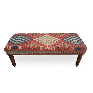 Kilim Seating, Farm Table Bench, Footstool Bench, Jute Bench, Classic ...