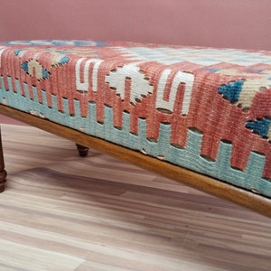 Kilim Seating, Farm Table Bench, Footstool Bench, Jute Bench, Classic ...