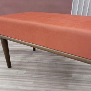 Burnt Orange Bench, Upholstered Bench, Picnic Table Bench, Fireside ...