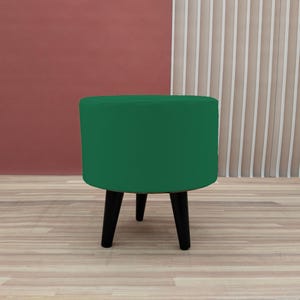 Nature Inspired Pouf, Forest Green Bench, Unique Furniture, Ottoman ...