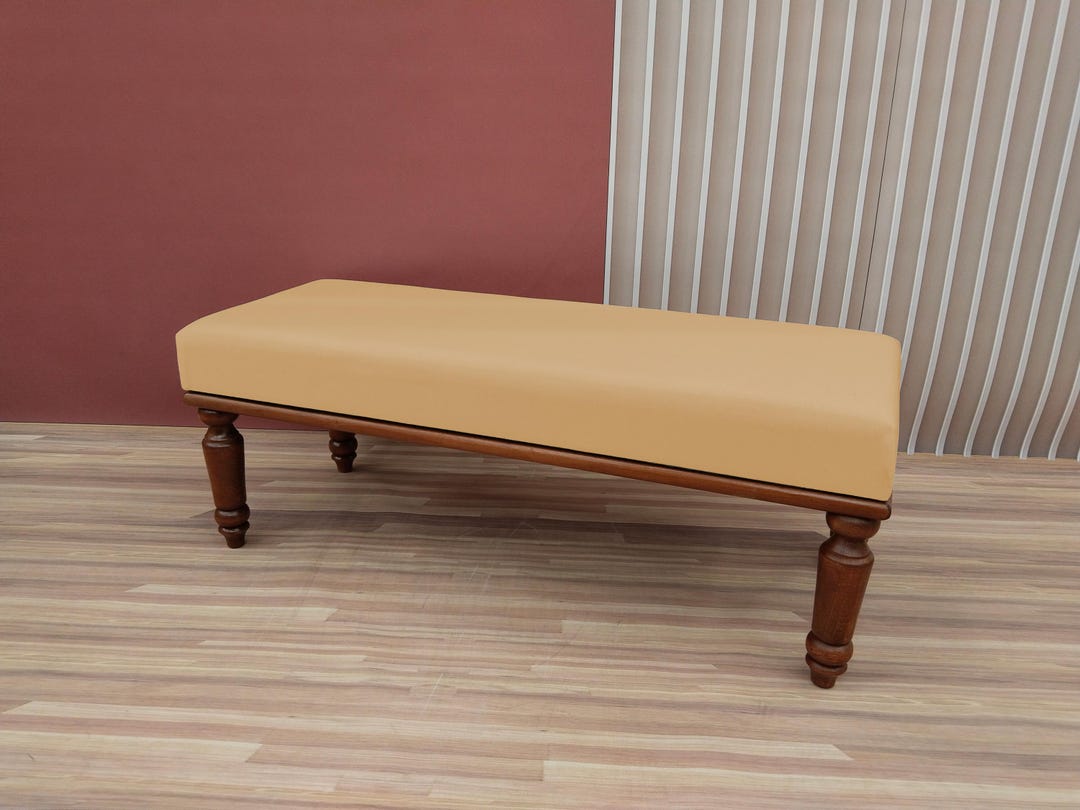 Boho Dining Chair, Tan Color Bench, Housewarming Decor, Office Supply ...