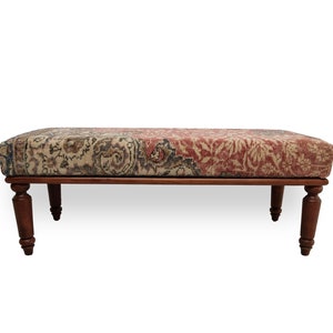 Vintage Rug Bench, Hallway Bench, Authentic Bench, Covered Bench ...