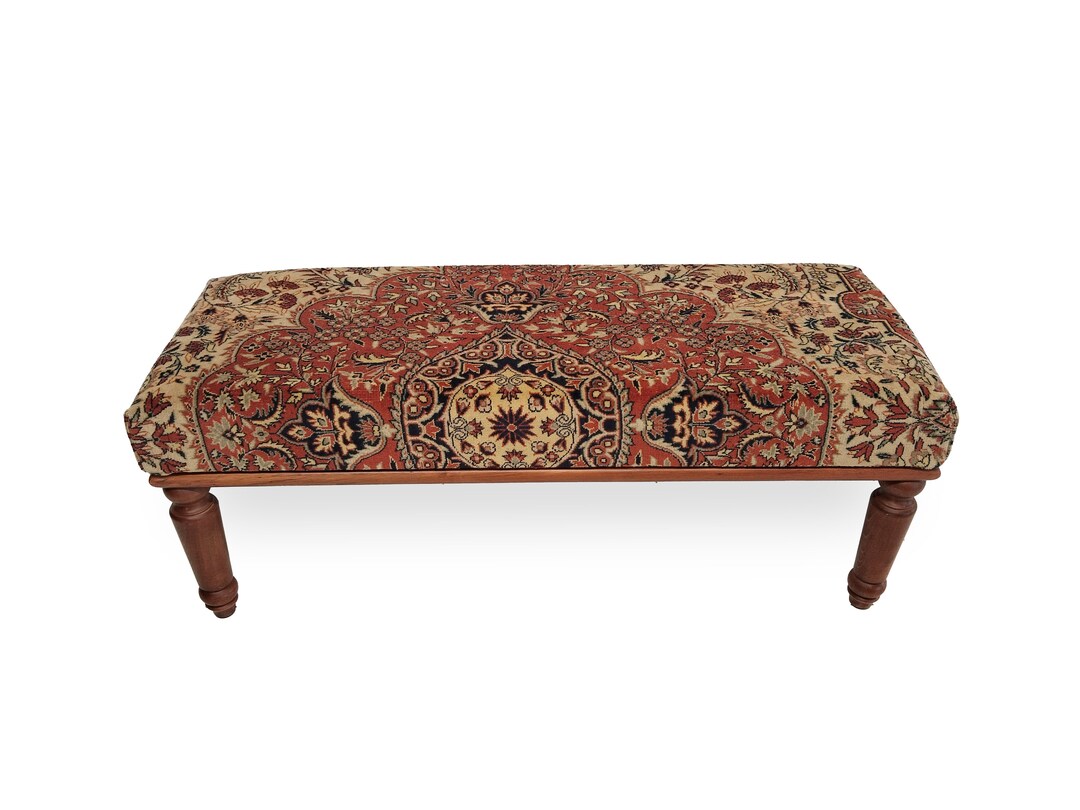 Ottoman Bench, Turkish Rug Bench, Hallway Bench, Piano Bench, Lounging ...
