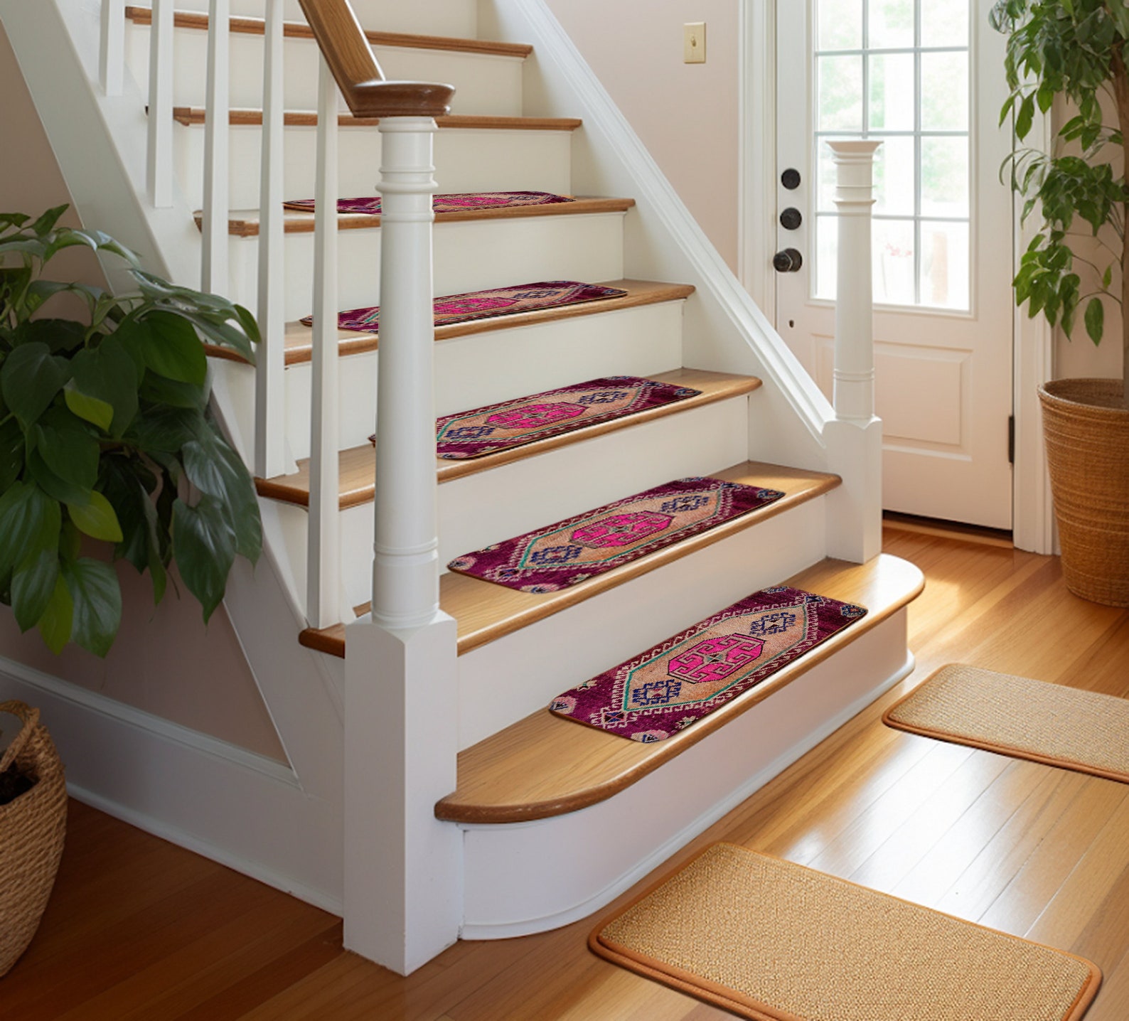 Stair Treads Layer, Traditional Rug, Anti-slip Stair Mat, Soft Surface ...