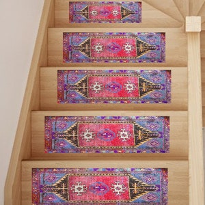 Stair Rug Runner, Easy to Clean Rug, Farmhouse Stairs Rug, Stairs Mat ...