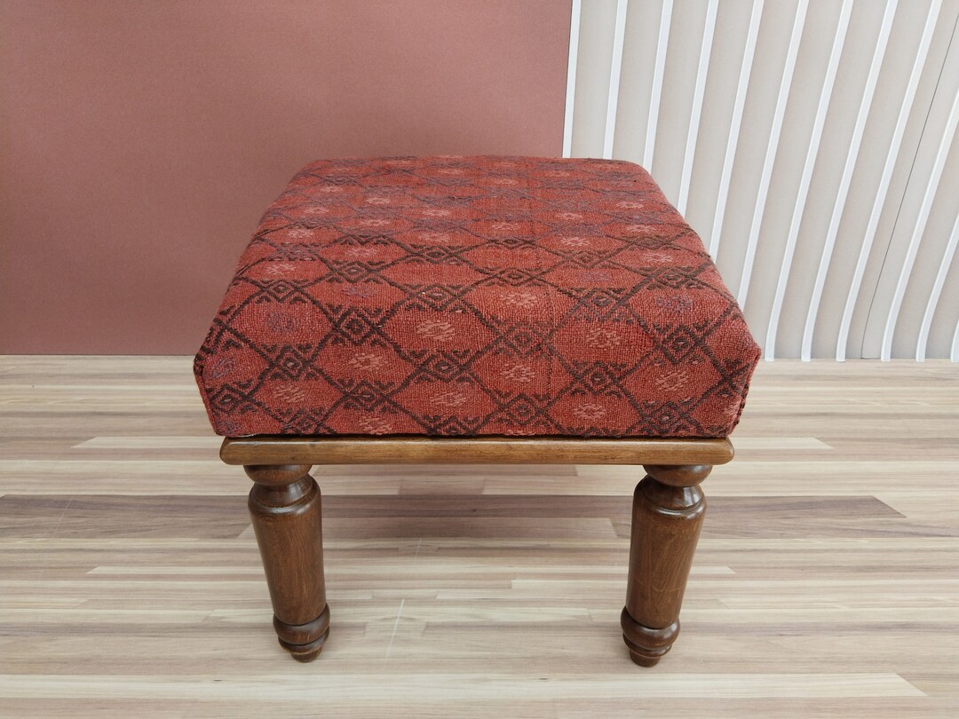 Ottoman Stool, Dressing Table Stool, Bohemian Stool, Retro Stool, Bench ...