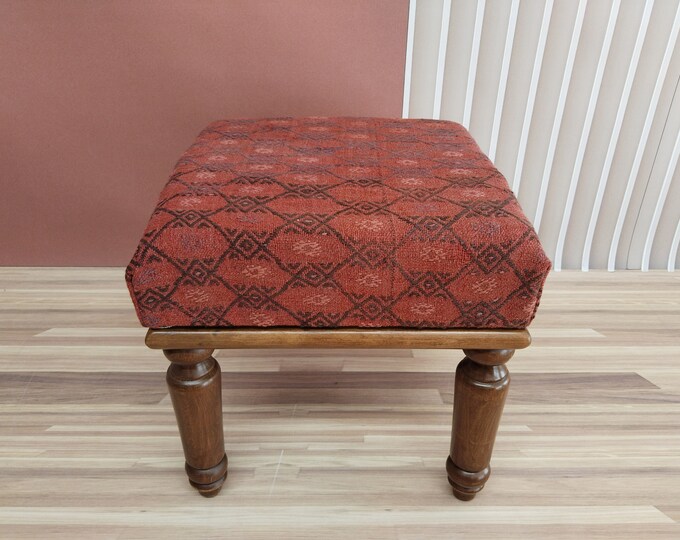 Ottoman Stool, Dressing Table Stool, Bohemian Stool, Retro Stool, Bench ...