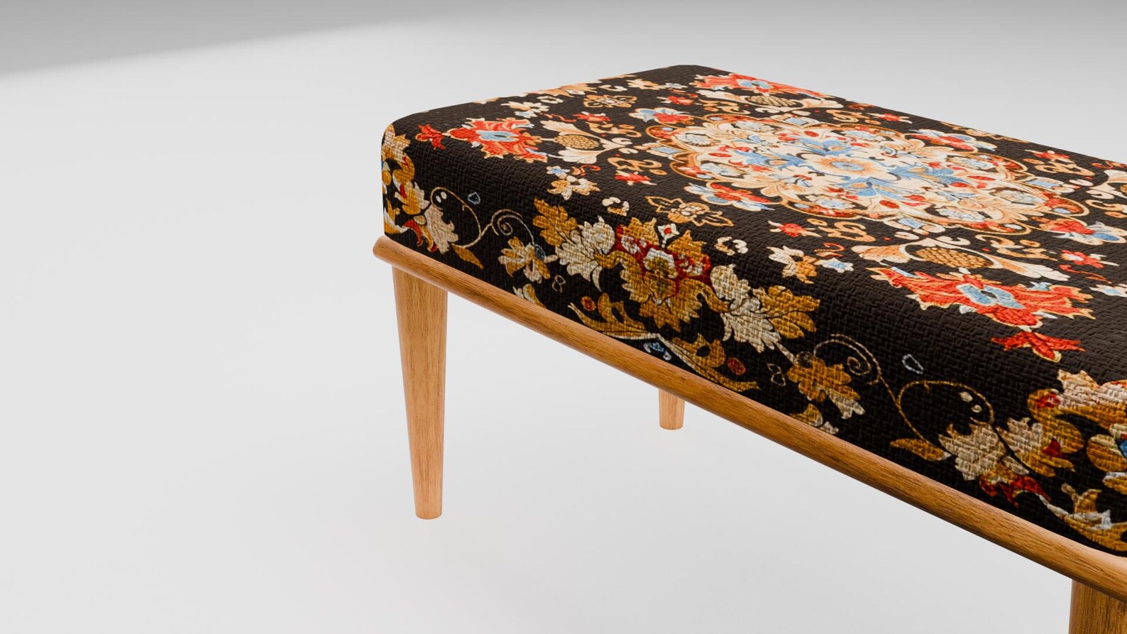 Fall Decor Bench, Bench With Cushion, Bohemian Bench, Wood Work Bench ...