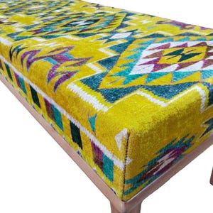 Yellow Color Bench, Handmade Bench, Wood Work Bench, Sitting Bench ...