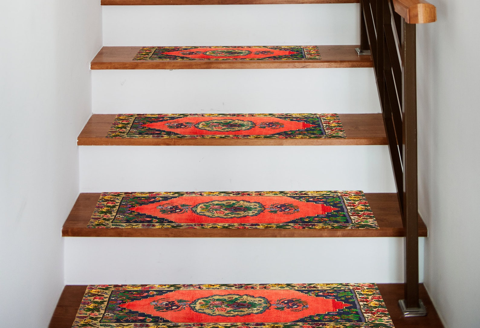 Stair Runner Tread, Non-slip Rug, Easy to Clean, Stair Mat, Rug Runners ...