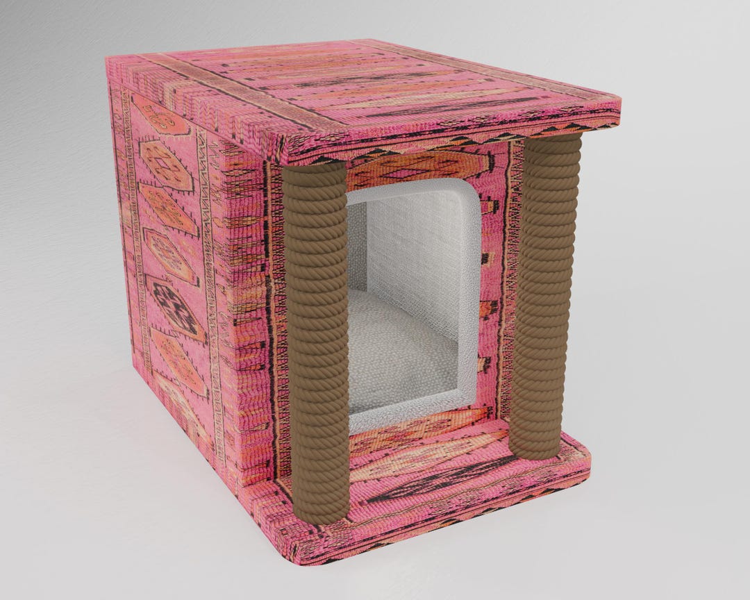 Pinky Cat House, Desşigner Cat House, Indoor Pet House, Creative Design ...
