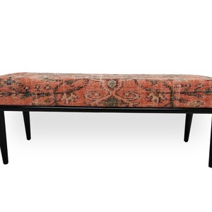 Accent Bench, Vintage Rug Benches, Mid-century Bench, Unique Bench ...