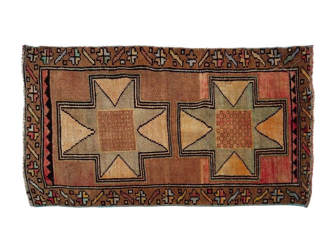 Mustard Rug, Artisanal Rug, Side Rug, Vintage Rug, Nursery Rug, Tribal ...