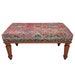 Mid-century Bench, Pink Modern Bench, Bohemian Bench, Decorative Bench ...