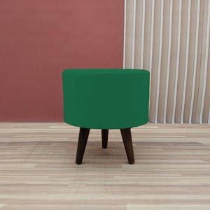 Nature Inspired Pouf, Forest Green Bench, Unique Furniture, Ottoman ...
