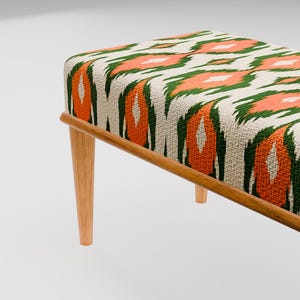 Fancy Orange Bench, Vibrant Color Bench, Corner Bench, Window Front ...