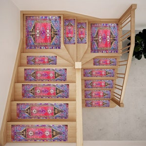 Stair Rug Runner, Easy to Clean Rug, Farmhouse Stairs Rug, Stairs Mat ...