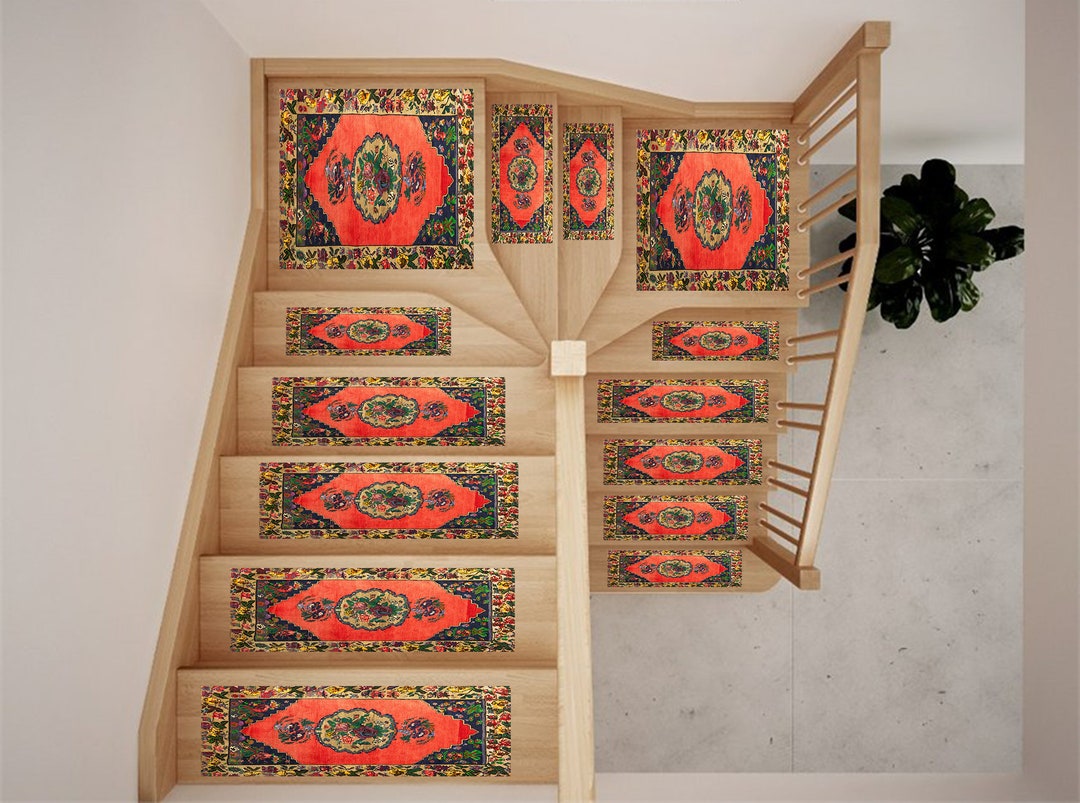 Stair Runner Tread, Non-slip Rug, Easy to Clean, Stair Mat, Rug Runners ...