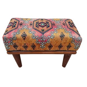 Multi-colored Entryway Bench, Ethnic Stools, Upholstered Bench, Piano ...