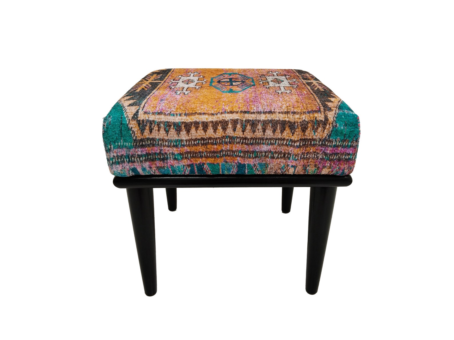 Footstool Bench, Wood Work Bench, Bohemian Bench, Piano Bench ...