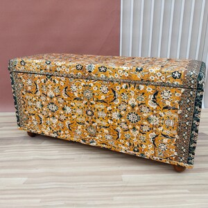Orange Storage, Botanical Bench, Multipurpose Bench, Trendy Bench ...