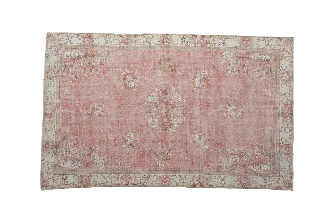 Pastel Turkish Rug, Cut Pile Rug, Floral Rug, Rugs for Bedroom ...