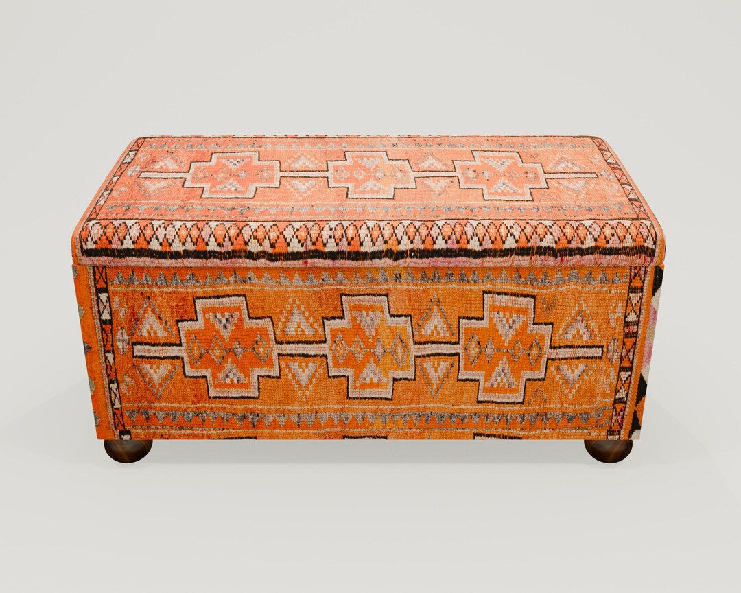 Victorian Style Bench, Orange Storage, Stylish Bench, Office Storage ...