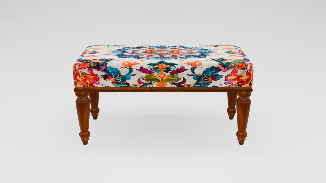 Mudroom Bench, Vibrant Color Bench, Regular Bench, Stylish Ottoman ...