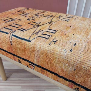 Wood Work Piano Bench, Handmade Bench, Rug Pattern Bench, Footrest ...