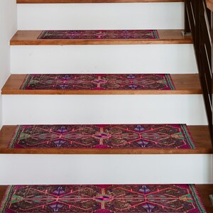 Stair Treads Rug, Bohemian Rug, Washable Rug, Stair Step Mat, Soft Rug ...