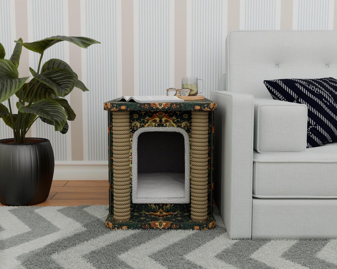 Vintage Style House, Indoor Cat House, Cooler Cat House, Moodern Cat ...