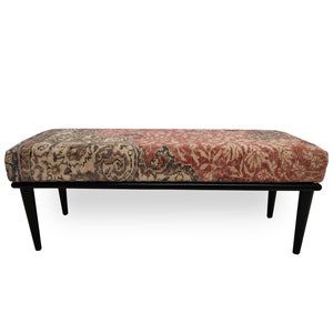 Vintage Rug Bench, Hallway Bench, Authentic Bench, Covered Bench ...