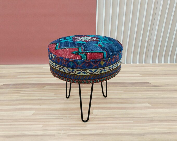 Counter Stool, Bean Bag Stool, Desk Stool, Turkish Rug Bench, Sitting ...