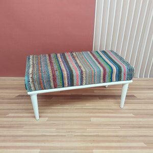 Classic Bench, Turkish Kilim Bench, Foyer Bench, Accent Bench, Bed End ...