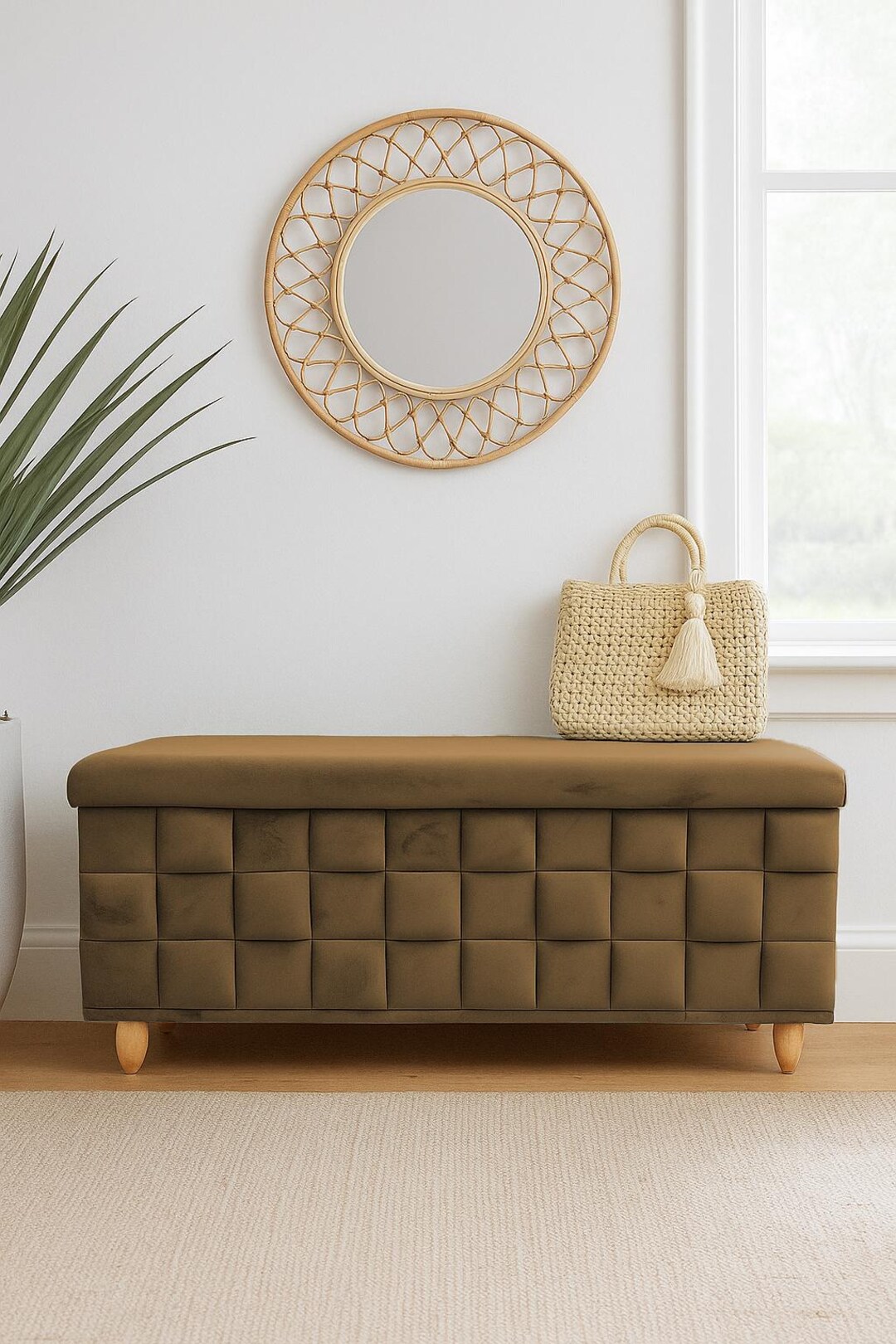 Coffee Brown Bench, Storage Mid Table, Trendy Furniture, Ottoman ...