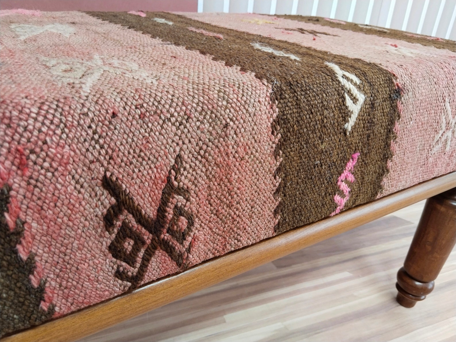 Turkish Kilim Bench, Closet Bench, Footstool Bench, Ottoman Bench ...
