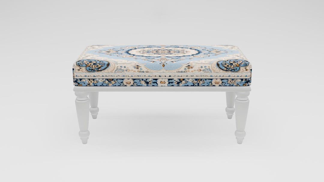 Bright Color Bench, Navy Blue Bench, Handmade Corner Bench, Turkish ...