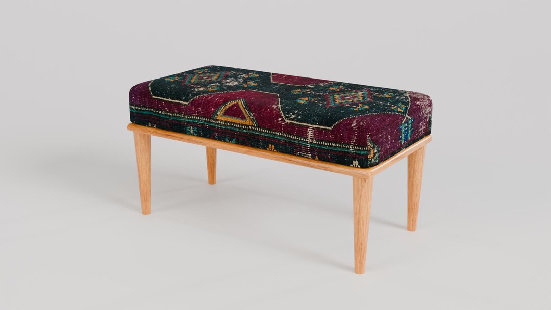Cozy Bench, Padded Bench, Upholstered Ottoman, Handmade Bench ...
