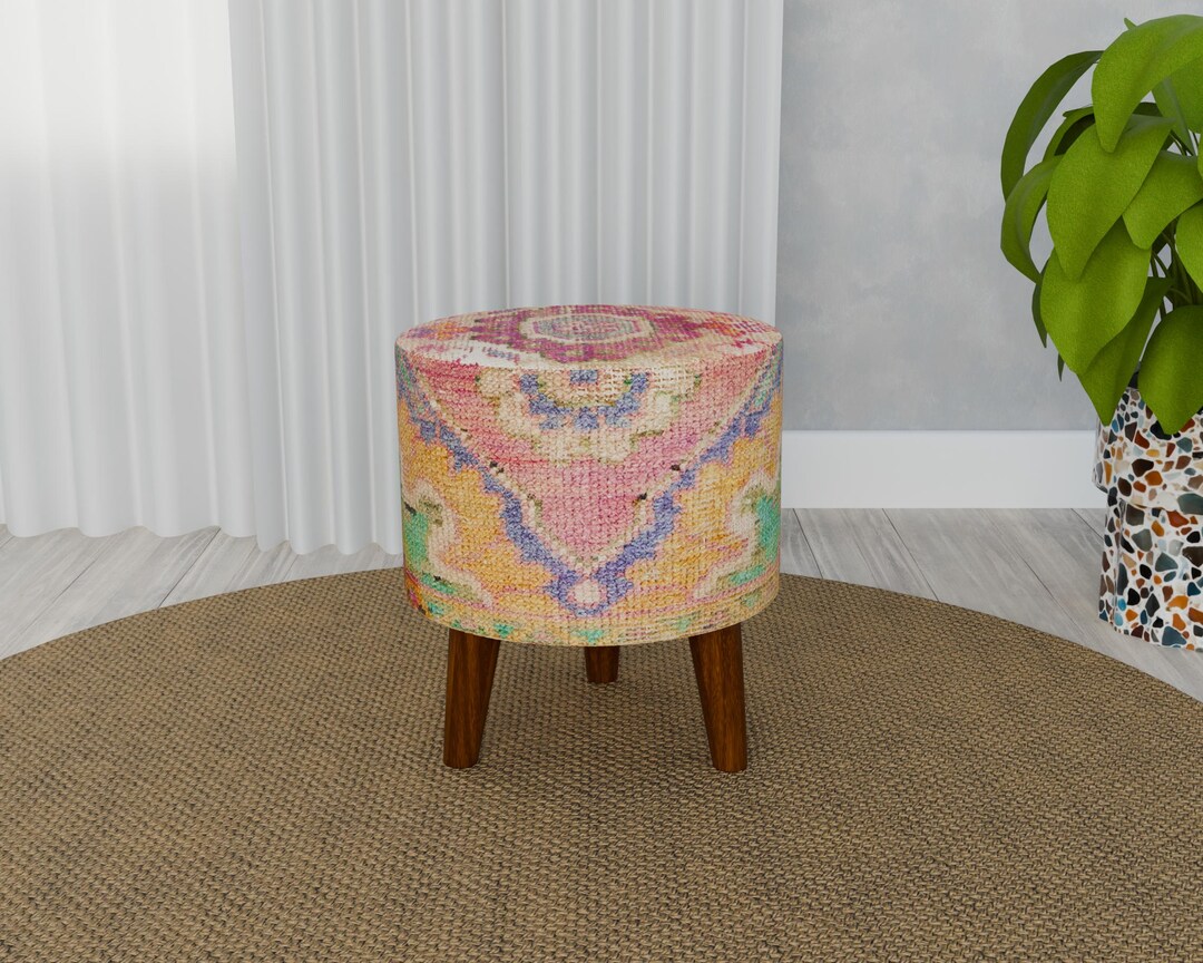 Footstool Bench, Sitting Bench, Accent Bench, Boho Chic Bench, Shoe ...