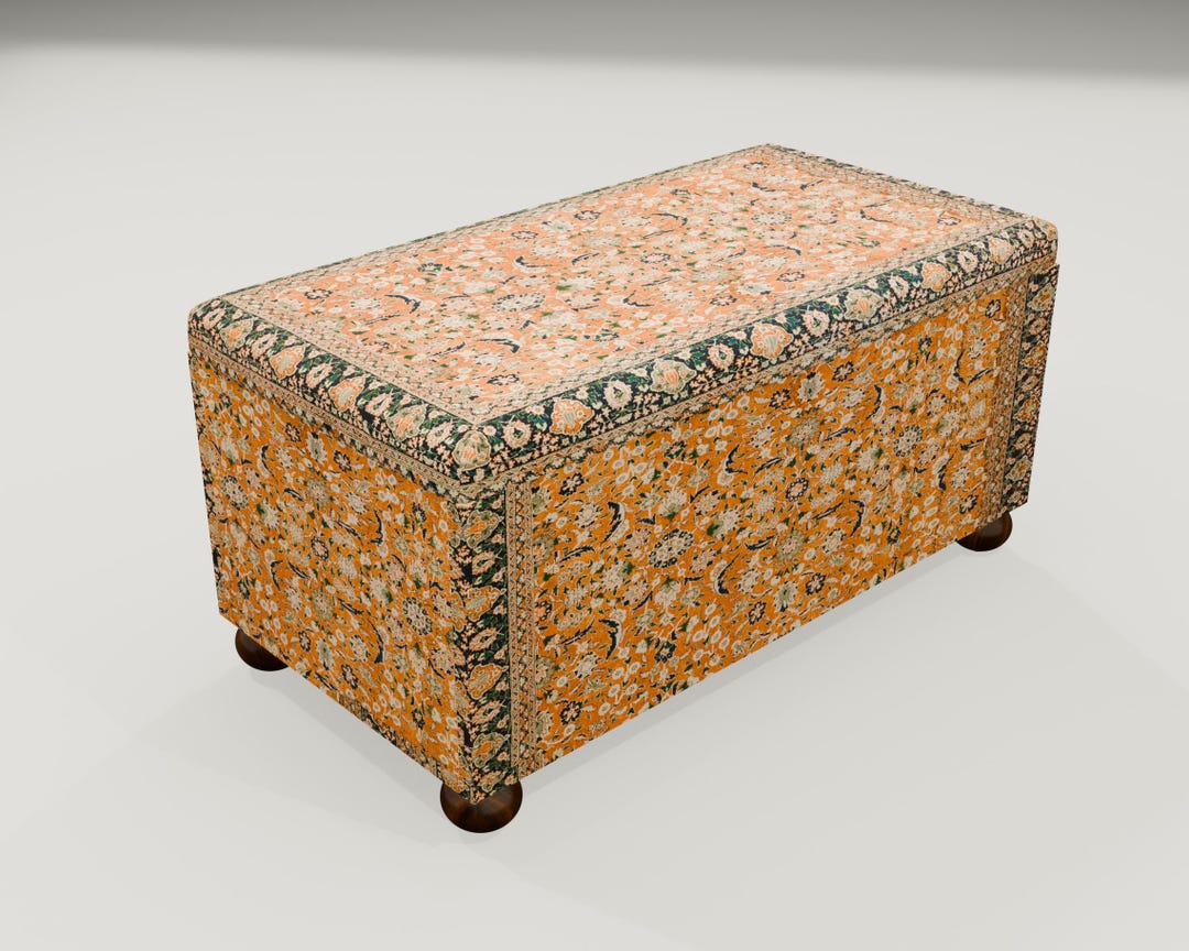 Orange Storage, Botanical Bench, Multipurpose Bench, Trendy Bench ...