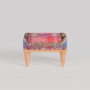 Pink Bench, Tiny Bedroom Stool, Vanity Chair, Makeup Stool, Decorative ...