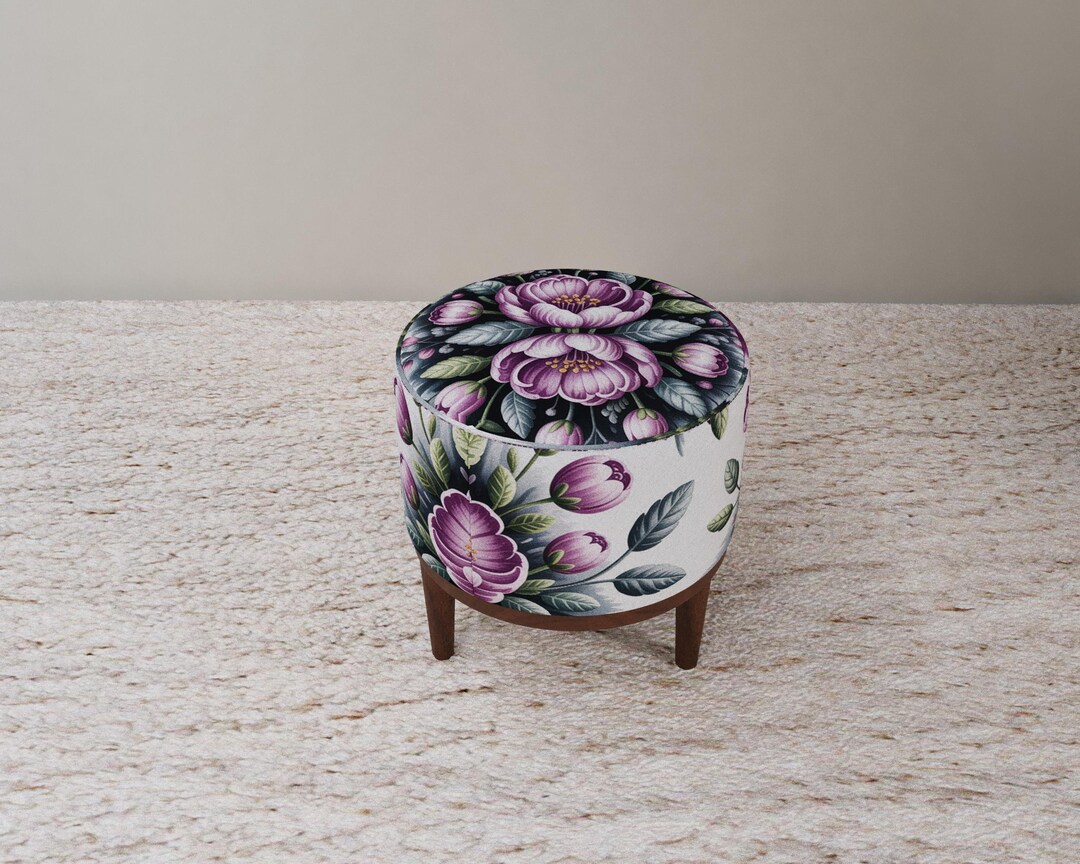 Modern Shoe Bench, Luxury Furniture, Round Footstool, Primitive Pouf ...
