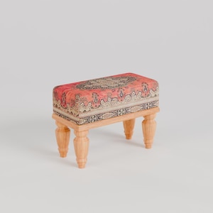 Turkish Print Rug Bench, Under Desk Bench, Authentic Bench, Anatolian ...