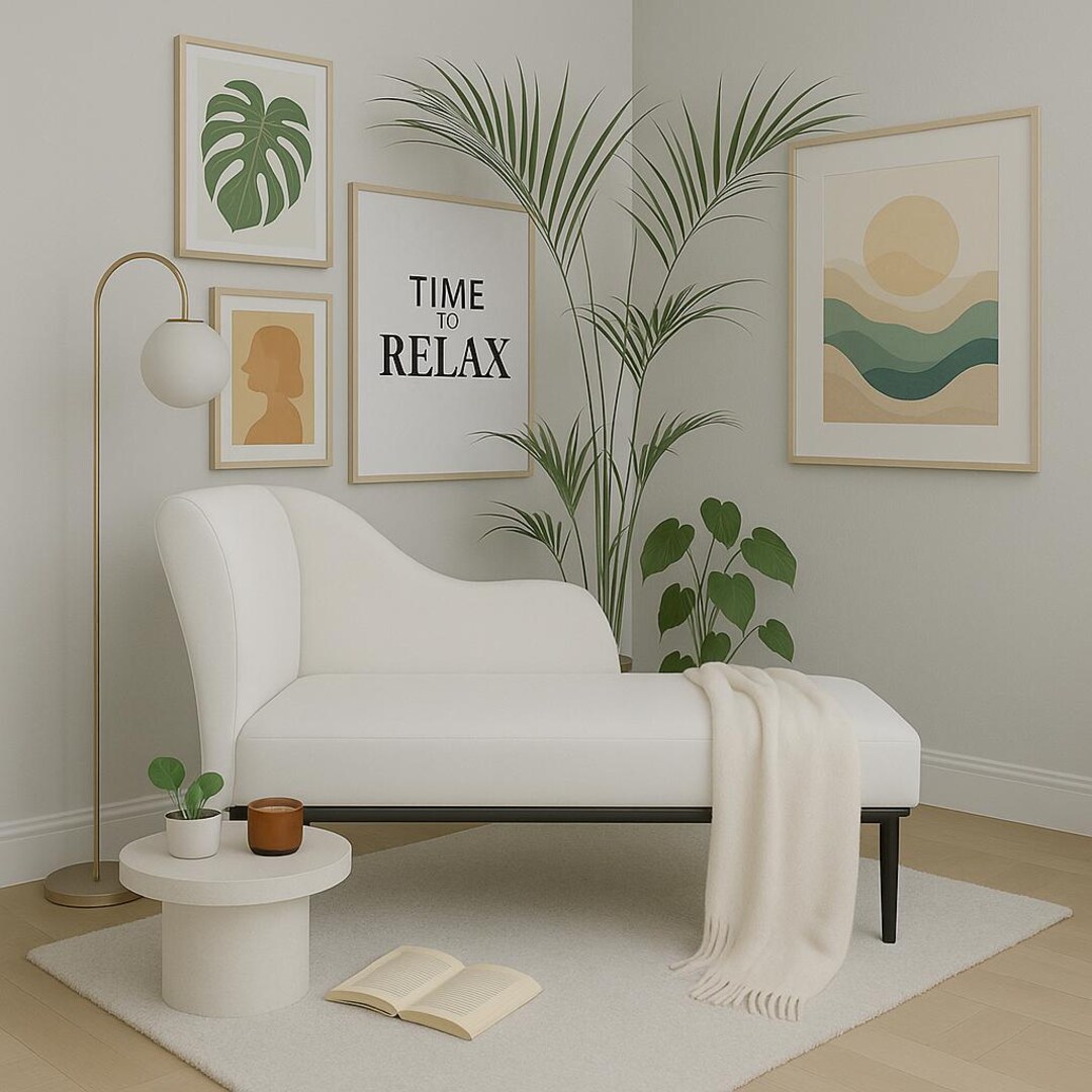 Modern Long Chair, Minimalist Daybed, White Wedding Decor, Bedroom ...