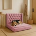 Light Pink Dog Bed, Modern Pet Sofa, Cool Dog Lounge, Designer Dog ...