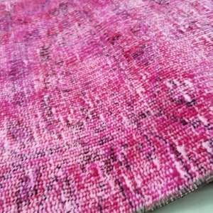 Hot Pink Rug, Soft Wool Rug, Vintage Rug, Ikat Rug, Handmade Rug, Over ...