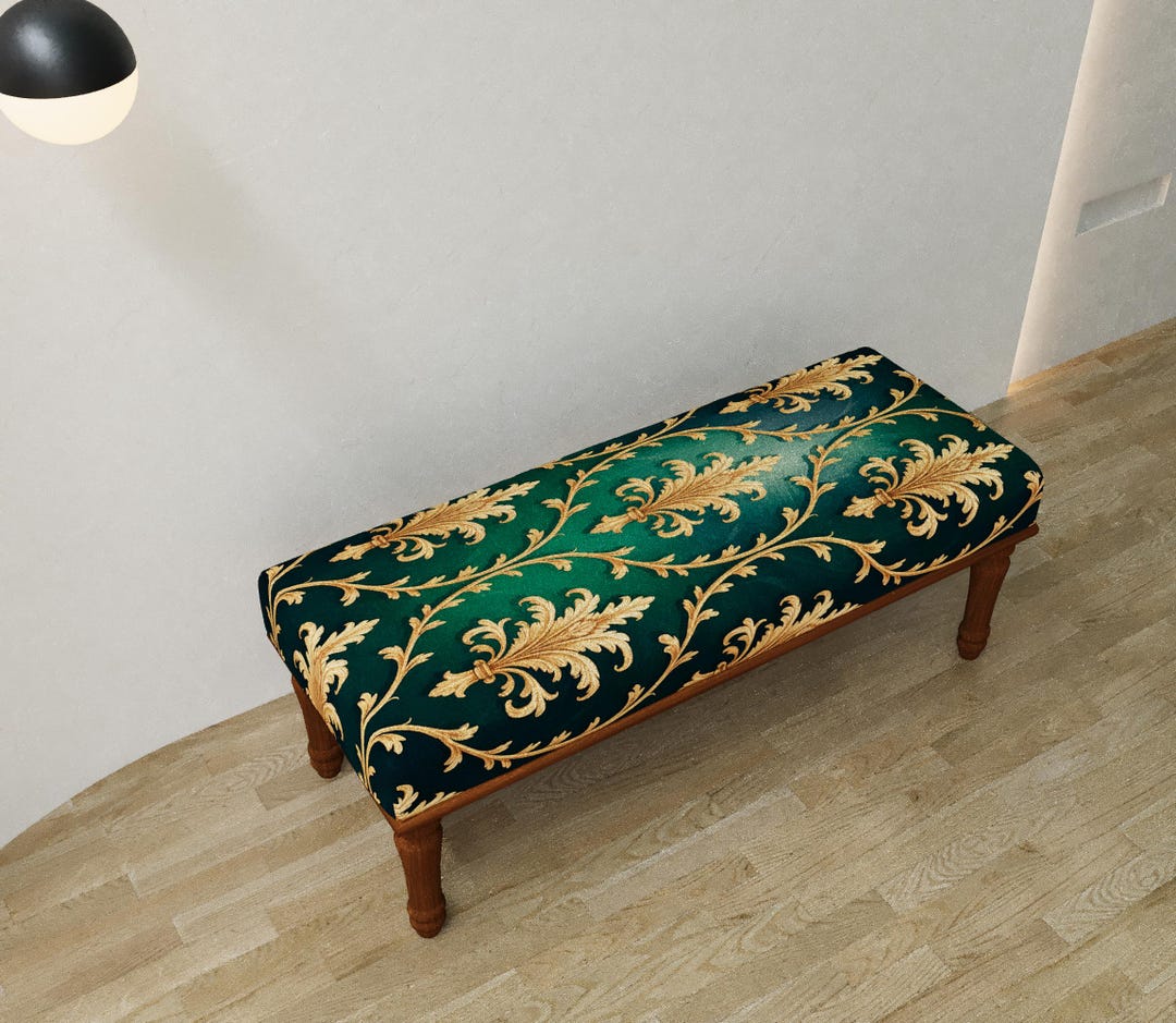 Rich Image Bench, End of Bed Bench, Bold Green Furniture, Classic ...