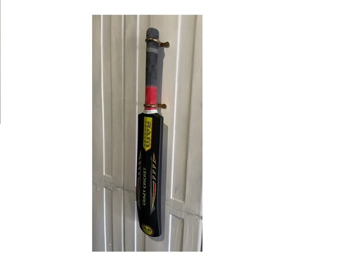 Solid Brass Cricket Bat Wall Fixings - Presentation Memorabilia ...
