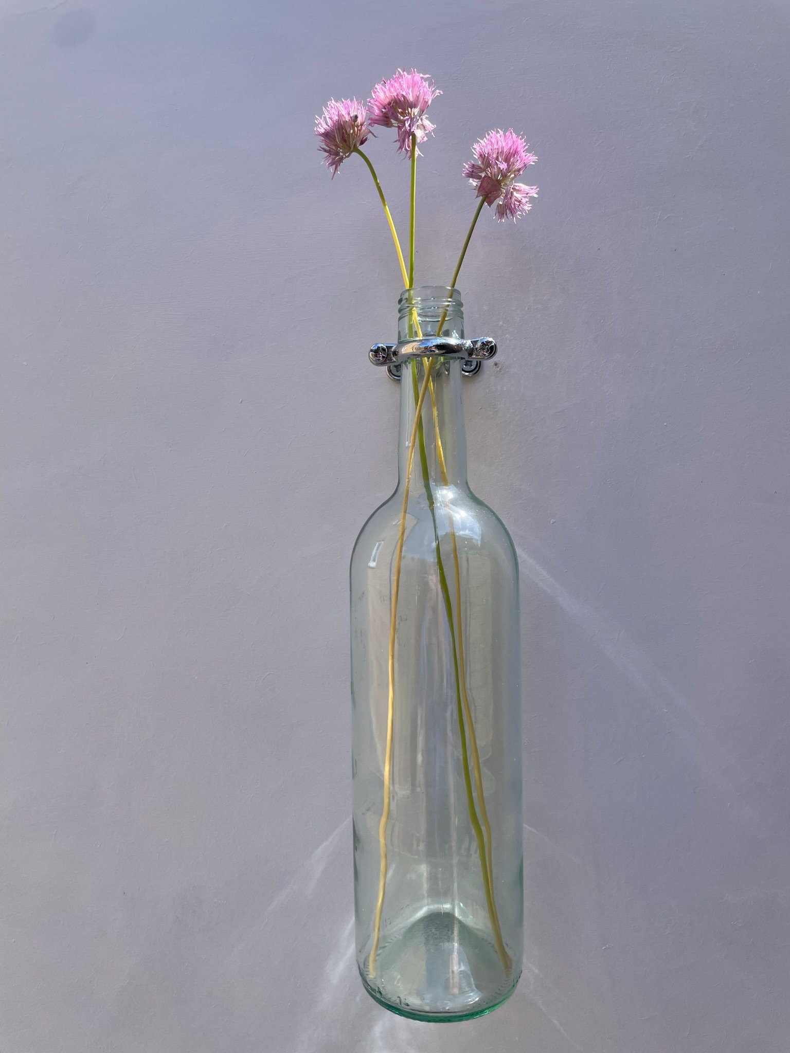 Floating Chrome Plated Solid Brass Bottle Hangers for Feature Wall ...